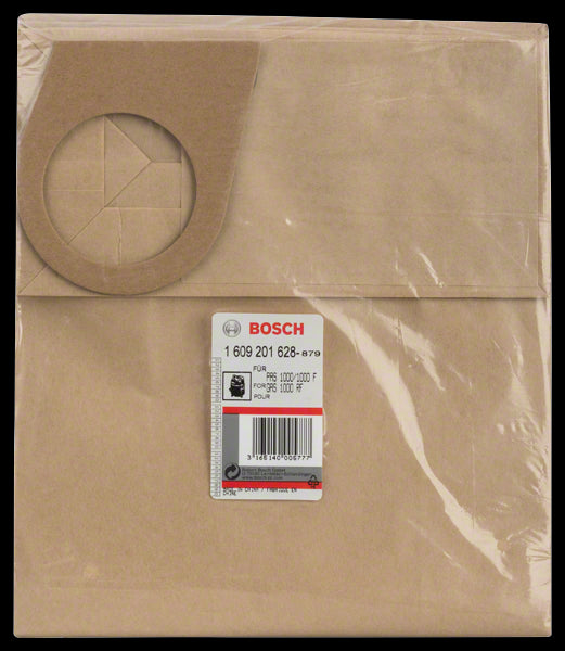 5 Sacs Filtre Pour GAS - Pas1000 Bosch 1609201628 — outils.fr