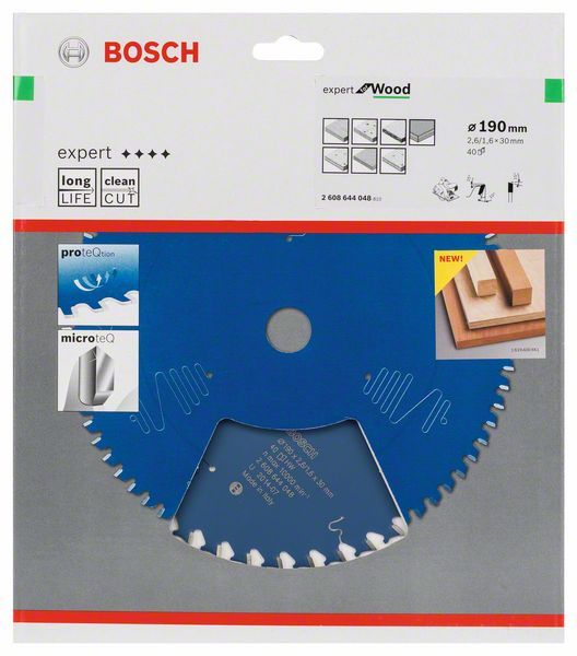 Lame de scie circulaire Expert for Wood Bosch 2608644048 — outils.fr
