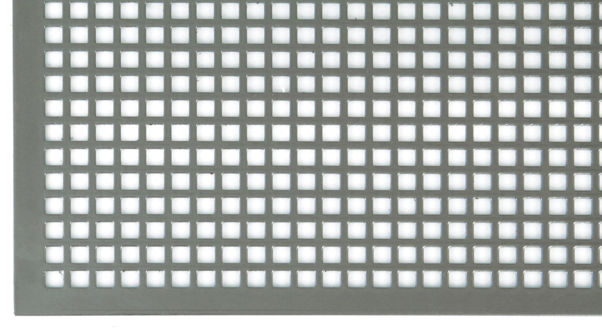 Tôle perforée carrée ép. 1 mm Acier Brut 1000 x 500 mm — outils.fr